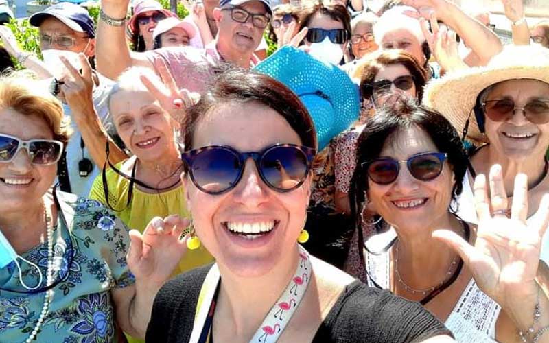 Francesca licensed tour guide to discover Sicily